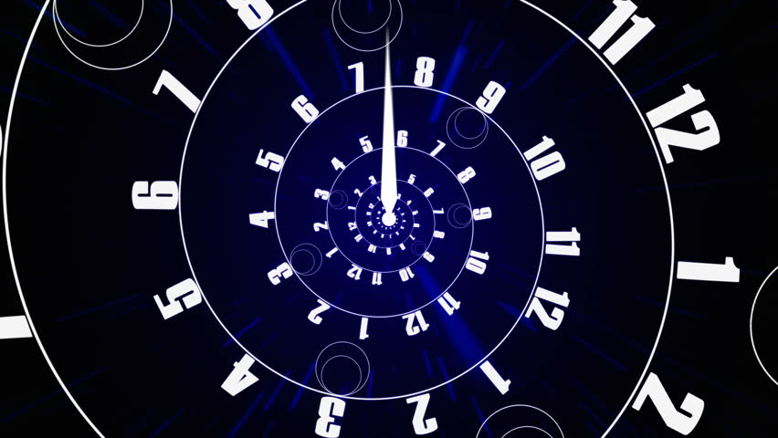 Infinity Time Spirals Clock Animation. 庫存影片 (100% 免版稅) 25793420 ...