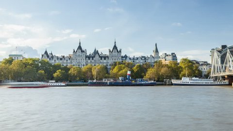Timelapse Whitehall Court Royal Horseguards Hotel Stock Footage Video ...