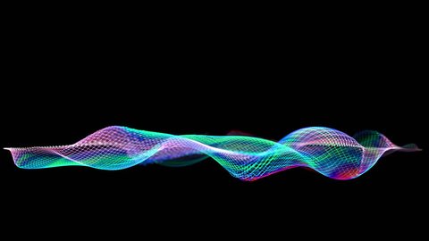 4k animation technology background violet green Stock Footage Video ...