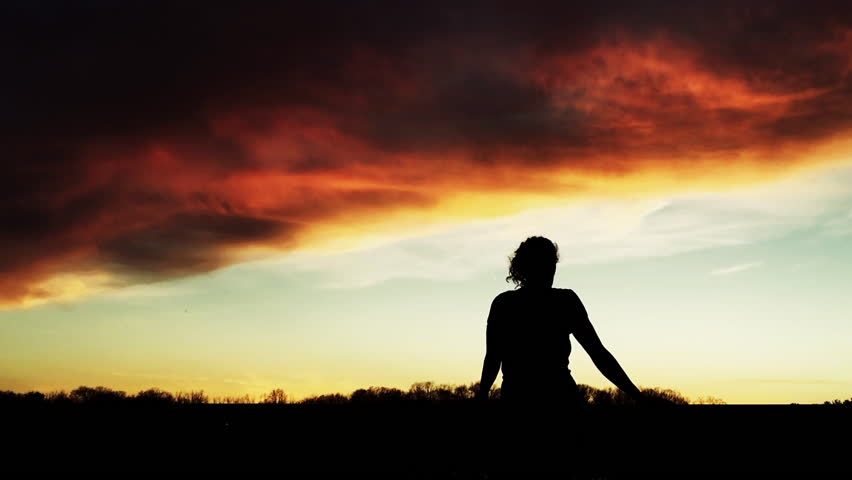 Scenic Woman Ohio Sunset Stock Footage Video (100% Royalty-free ...