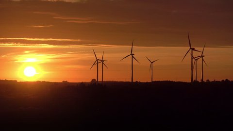 Offshore Wind Turbines Farm Sunset Stock Photo 1454940068 | Shutterstock
