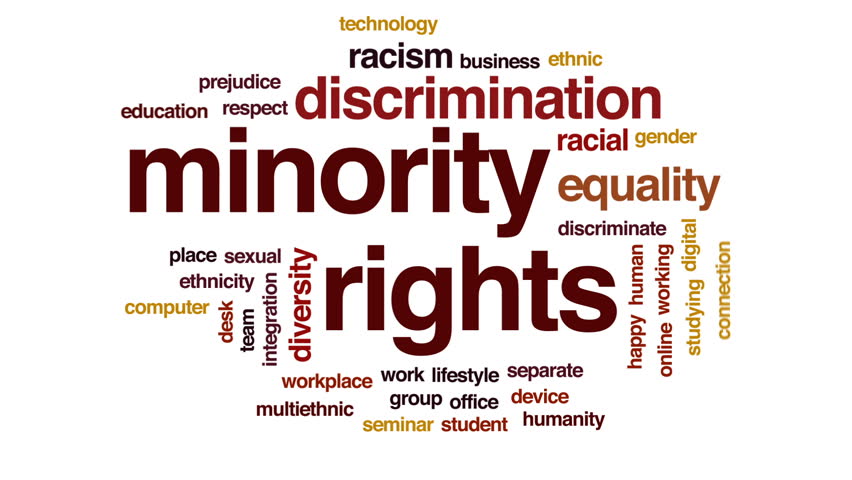 Minority Rights Animated Word Cloud, Stock Footage Video (100% Royalty ...