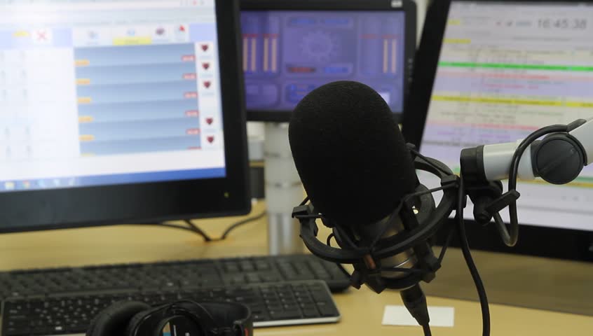 professional audio operator working on mixer Stock Footage Video (100% ...