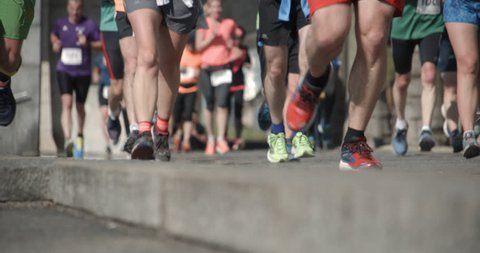 Marathon Runners Crowd People Race Outdoor Stock Photo 552848314 ...