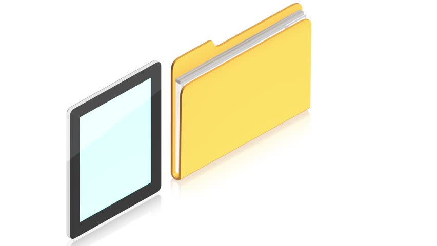 3d Animation of Folder with Stock Footage Video (100% Royalty-free ...