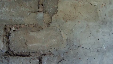 Abandoned Old Building Brick Cement Plaster Stock Footage Video (100% ...