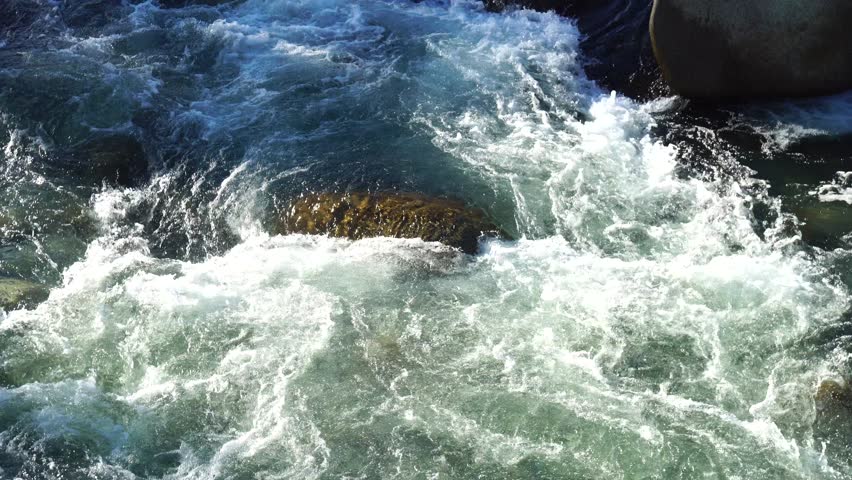 river flows over rocks this beautiful Stock Footage Video (100% Royalty ...