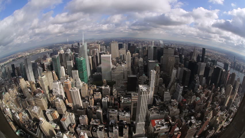 fish eye view new york city Stock Footage Video (100% Royalty-free ...