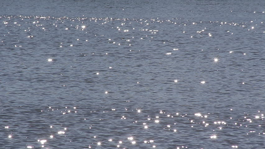 shiny blue water surface background sparkles Stock Footage Video (100% ...