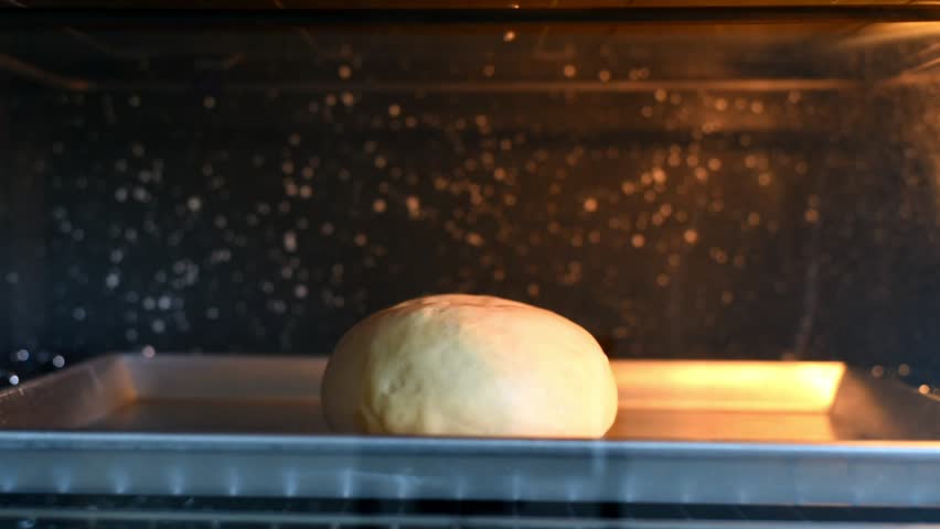 bread baking rising oven time lapse Stock Footage Video (100% Royalty ...
