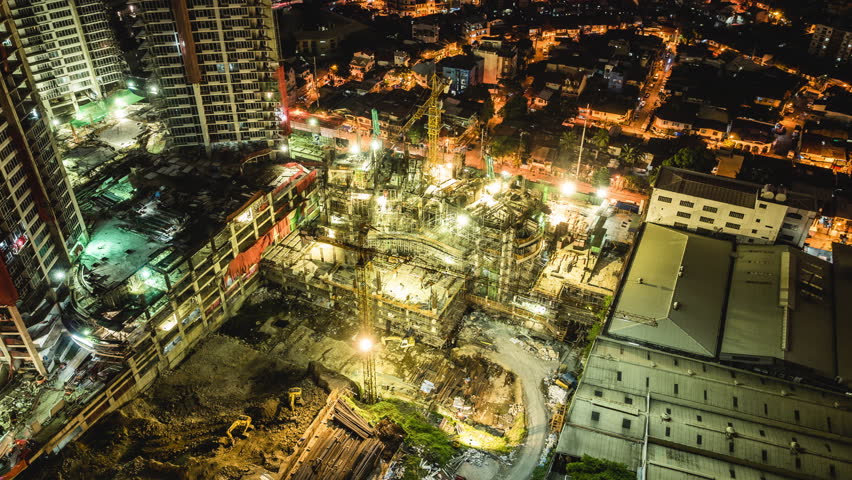Construction Site Time Lapse View Stock Footage Video (100% Royalty ... Construction Site Time Lapse View Stock Footage Video (100% Royalty ...