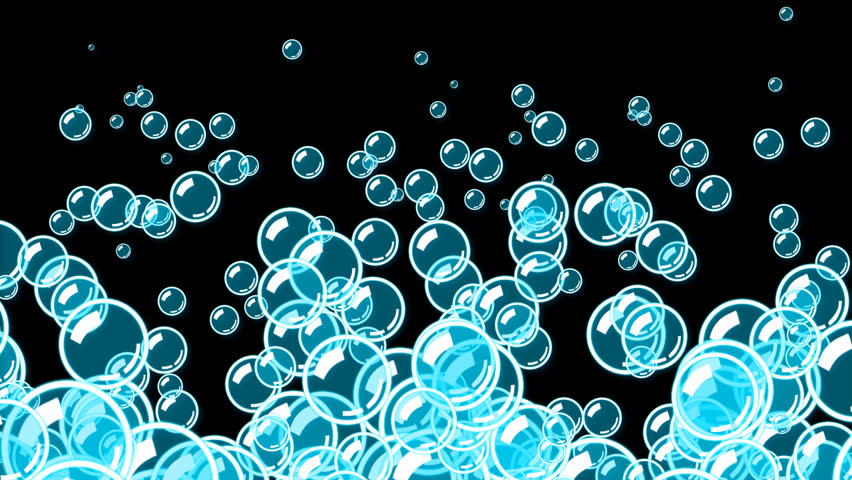 three variations bubbles transitions filling wiping Stock Footage Video ...