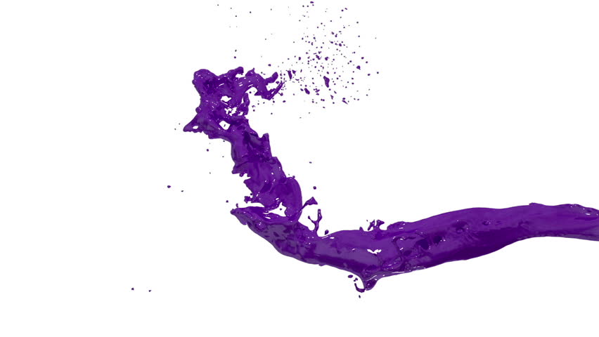 violet flow liquid like paint moves Stock Footage Video (100% Royalty ...