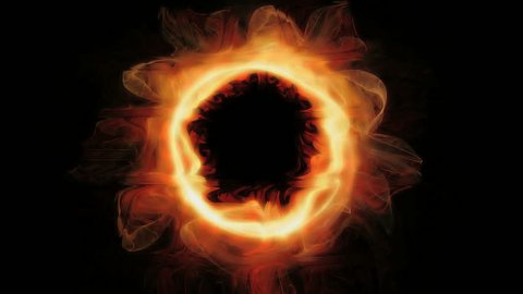 Explosion Red Shockwave Fire Energy Loop Stock Footage Video (100% ...