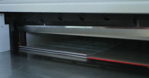 Modern Paper Guillotine Commercial Offset Print Stock Footage Video ...