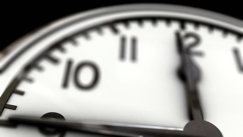 Clock Hands Spinning Fast Time Flies Stock Footage Video (100% Royalty ...