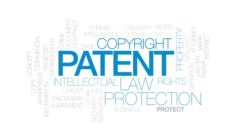 patent animated word cloud text design Stock Footage Video (100% ...