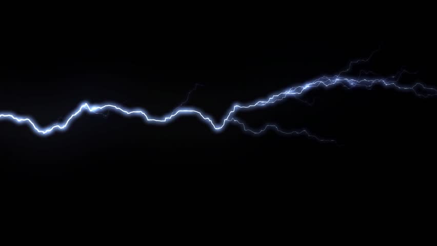 10 realistic lightning strikes over black Stock Footage Video (100% ...
