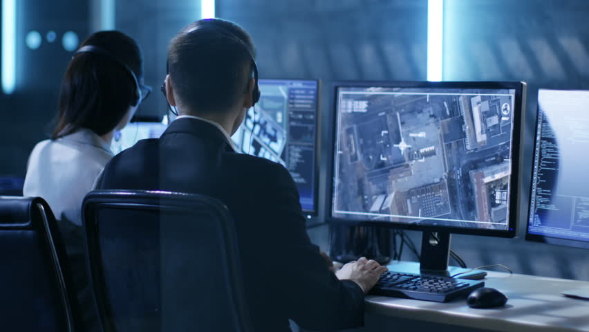 In Government Agency System Surveillance Stock Footage Video (100% ...