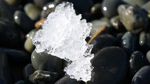 Small Chip Iceberg Waves Stock Footage Video (100% Royalty-free ...
