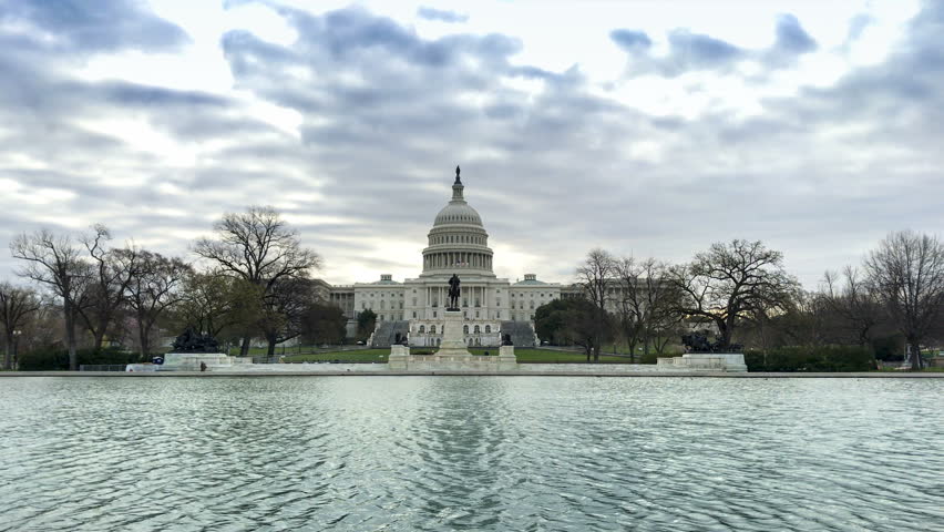 us capitol building timelapse washington dc Stock Footage Video (100% ...