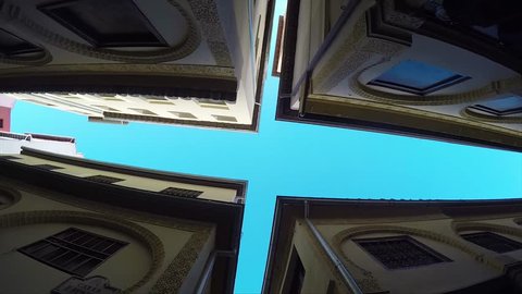 Looking Buildings X Shape Stock Footage Video (100% Royalty-free ...