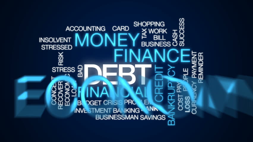 debt animated word cloud text design Stock Footage Video (100% Royalty ...