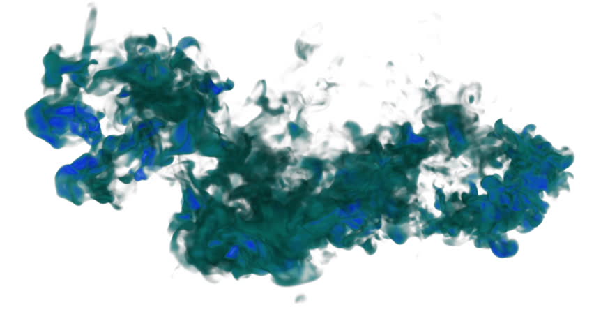 blue ink smoke effect compositing vfx Stock Footage Video (100% Royalty ...