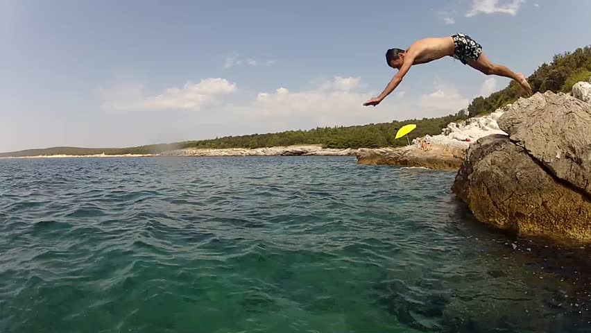 man plunging water Stock Footage Video (100% Royalty-free) 2644883 ...