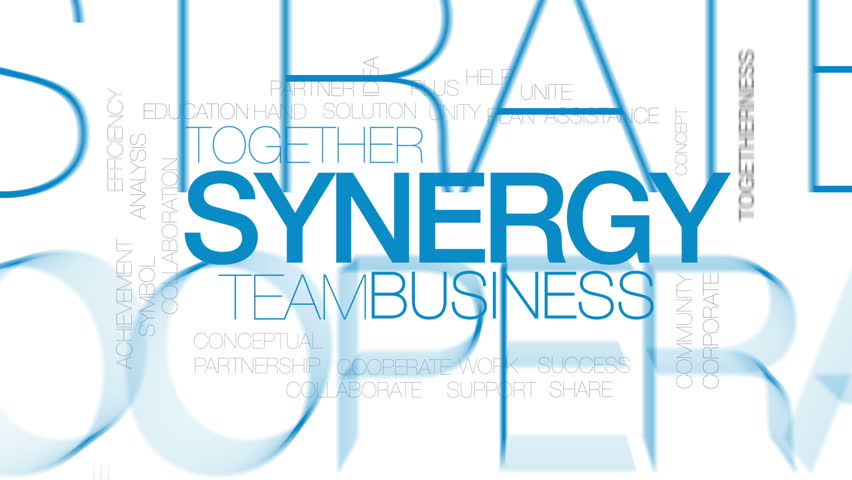 synergy animated word cloud text design Stock Footage Video (100% ...
