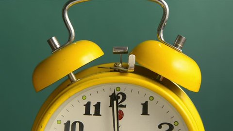 Alarm Clock Ringing Bouncing Around Vibration Stock Footage Video (100% ...