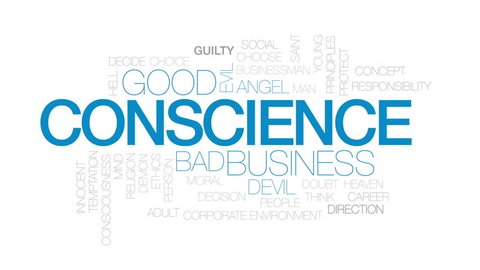 Conscience Design Animated Word Cloud Text Stock Footage Video (100% ...