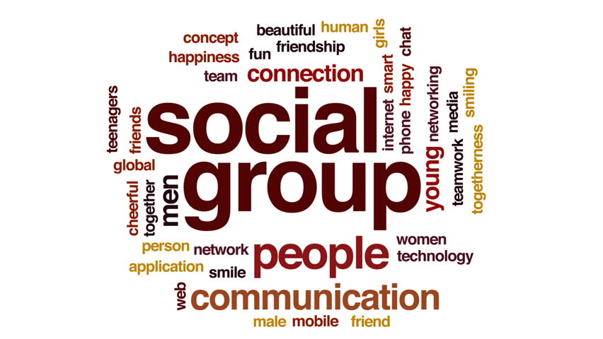 Social Group Animated Word Cloud, Stock Footage Video (100% Royalty ...