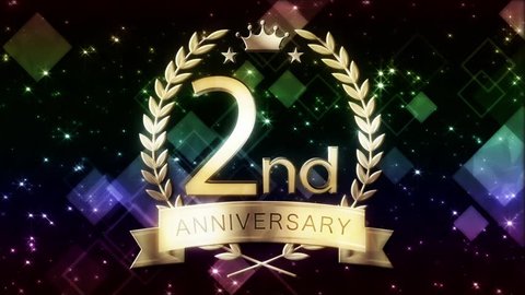 25 Years Jubilee Blue Pink Golden Stock Vector (Royalty Free ...