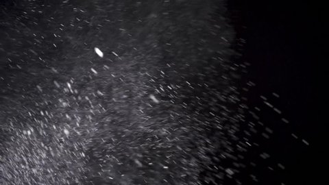 Winter Snow Falling Snow Isolated On Stock Footage Video (100% Royalty ...