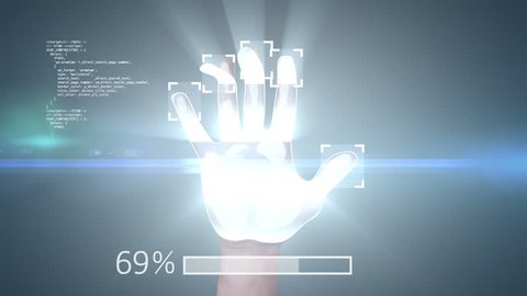 Handprint Hand Print Palm Impression Flat Stock Vector (Royalty Free ...