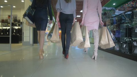 back view women's legs going slowly Stock Footage Video (100% Royalty ...