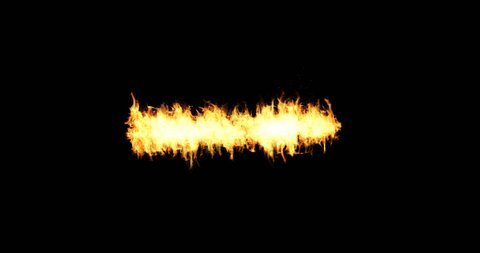 Horizontal Fire Horizontal Fire Row Stock Footage Video (100% Royalty ...