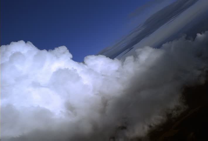 Teeter-tottering Flight Along Cloud Edges Stock Footage Video (100% ...