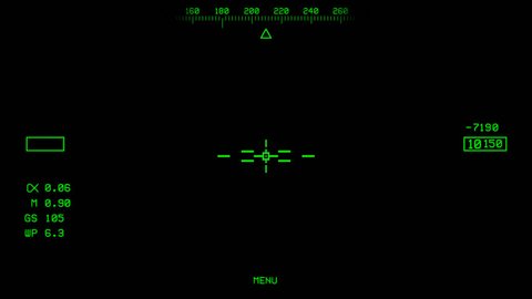 Gunsights 3d Scifi Targeting Reticle Stock Footage Video (100% Royalty ...