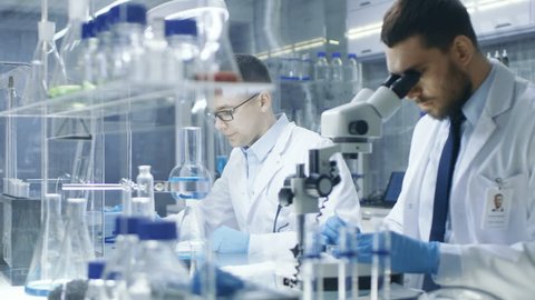 Health Care Researchers Working Life Science Stock Photo 639884194 ...