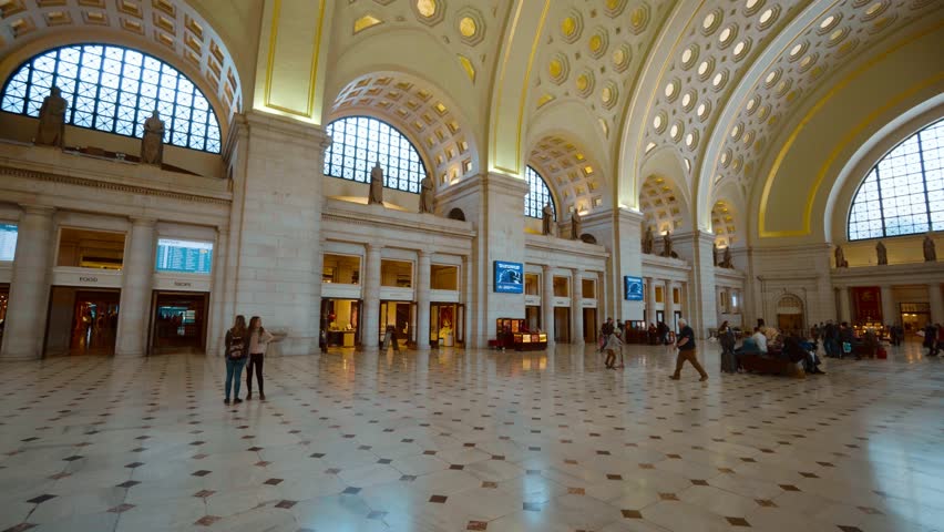 Entrance Lobby of Union Station Stock Footage Video (100% Royalty-free ...