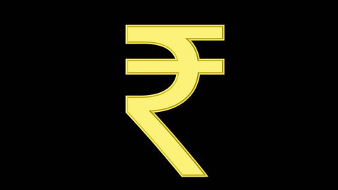 Rupee Currency Sign Symbols Gold Color Stock Photo 1517060105 ...