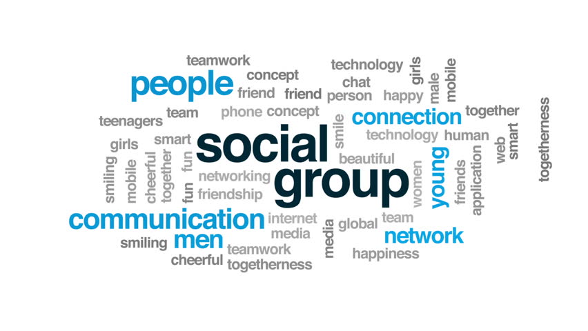 Social Group Animated Word Cloud, Stock Footage Video (100% Royalty ...