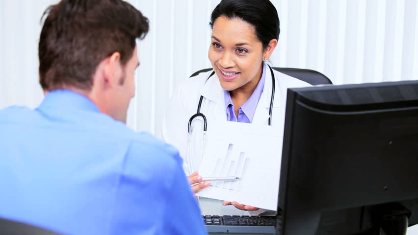 Male Financial Consultant Medical Clinic Stock Footage Video (100% ...