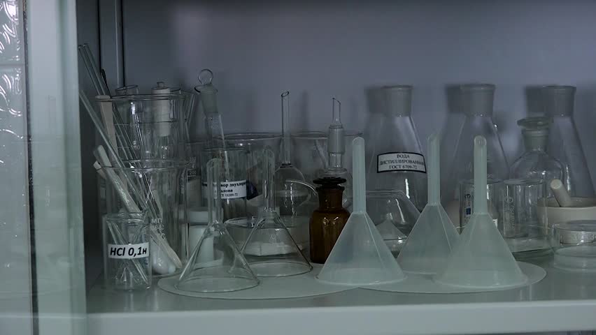 laboratory cones reagents Stock Footage Video (100% Royalty-free ...