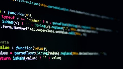 Hackers Program Code Running On Screen Stock Footage Video (100% ...