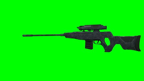 sniper animation soldier firing rifle alpha Stock Footage Video (100% ...