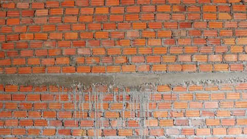 Zoom Brick Wall Being Shown Brick Stock Footage Video (100% Royalty ...