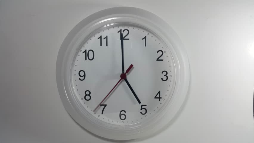 clock ticking 5 o'clock Stock Footage Video (100% Royalty-free ...
